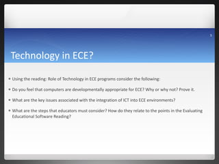 Class 6 integrating ict into ece | PPT
