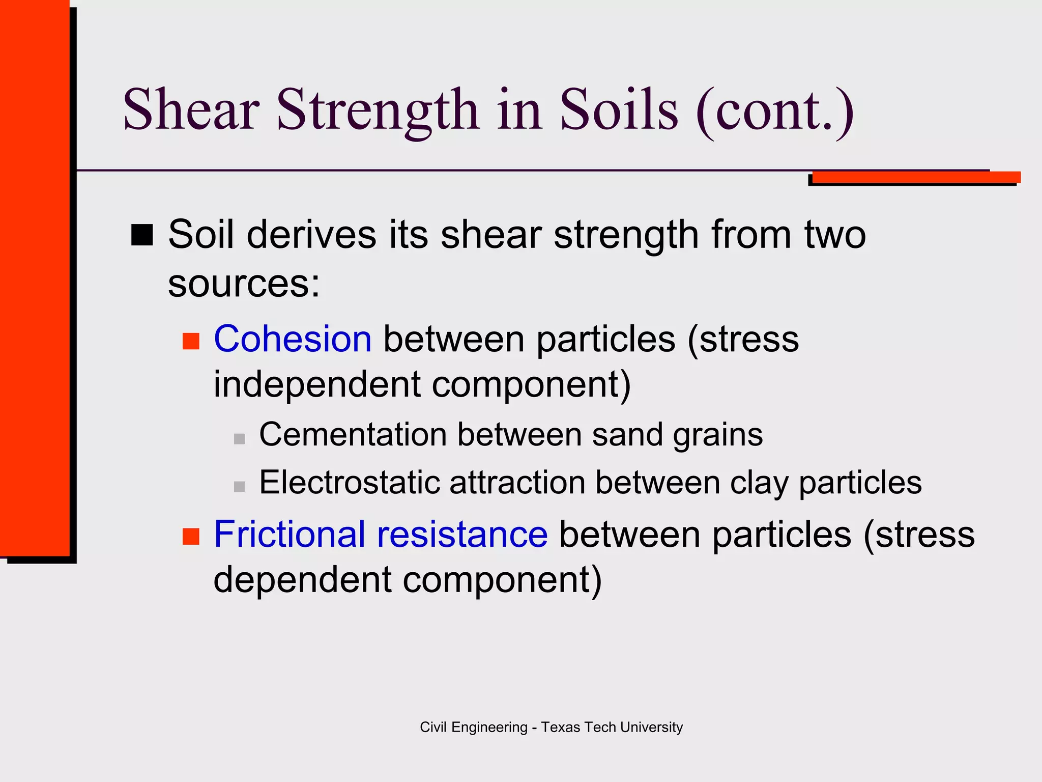 Class 6 Shear Strength - Direct Shear Test ( Geotechnical Engineering ...
