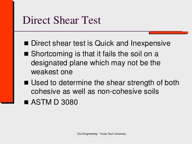 Class 6 Shear Strength - Direct Shear Test ( Geotechnical Engineer…