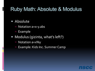 Class 6a ruby math | PPTX