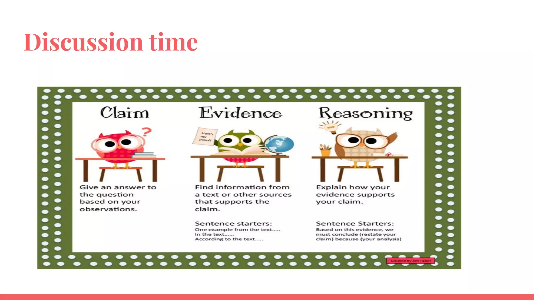 Claim Evidence And Reasoning PPT | PDF | Science