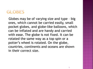 Ppt of Class 6 ,ch 2, globe , Geography pdf | PDF