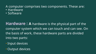 Class 6 fundamental of computer and about it | PPTX
