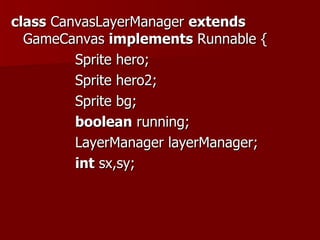 Mobile Game and Application with J2ME - Collision Detection | PPT