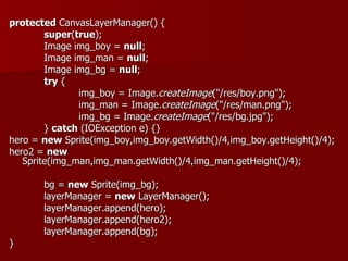 Mobile Game and Application with J2ME - Collision Detection | PPT