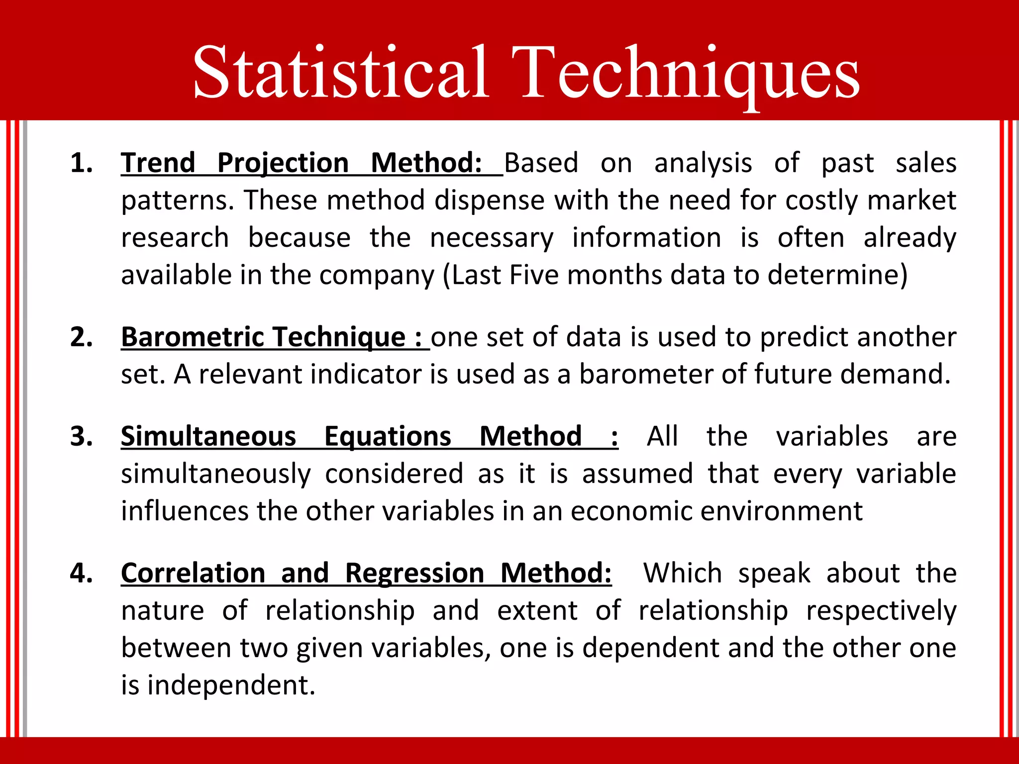 Class 6 definition of methods demand forecasting | PPT Class 6 definition of methods demand forecasting | PPT