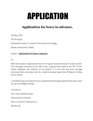 Class 6_English paragraph, composition, letter, application (Cadet ...