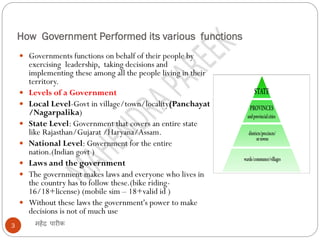 Class 6 government | PDF