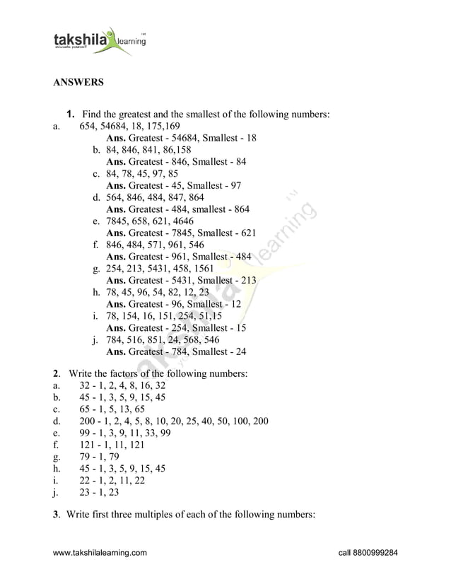 Playing With Numbers NCERT Class 6 Maths Questions With Answers Playing With Numbers NCERT Class 6 Maths Questions With Answers