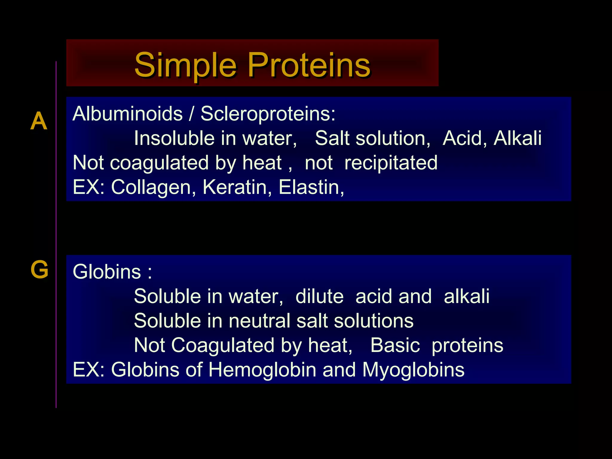 Class 6 protein chemical clssification | PPT