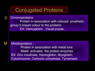 Class 6 protein chemical clssification | PPT