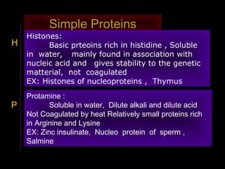 Class 6 protein chemical clssification | PPT