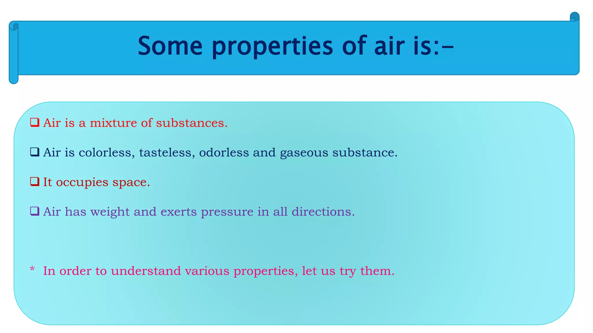 Class 6 science chapter 15 air around us | PPTX