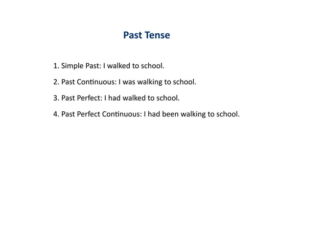 Tenses Presentation step by step demonstrate the topic | PPT