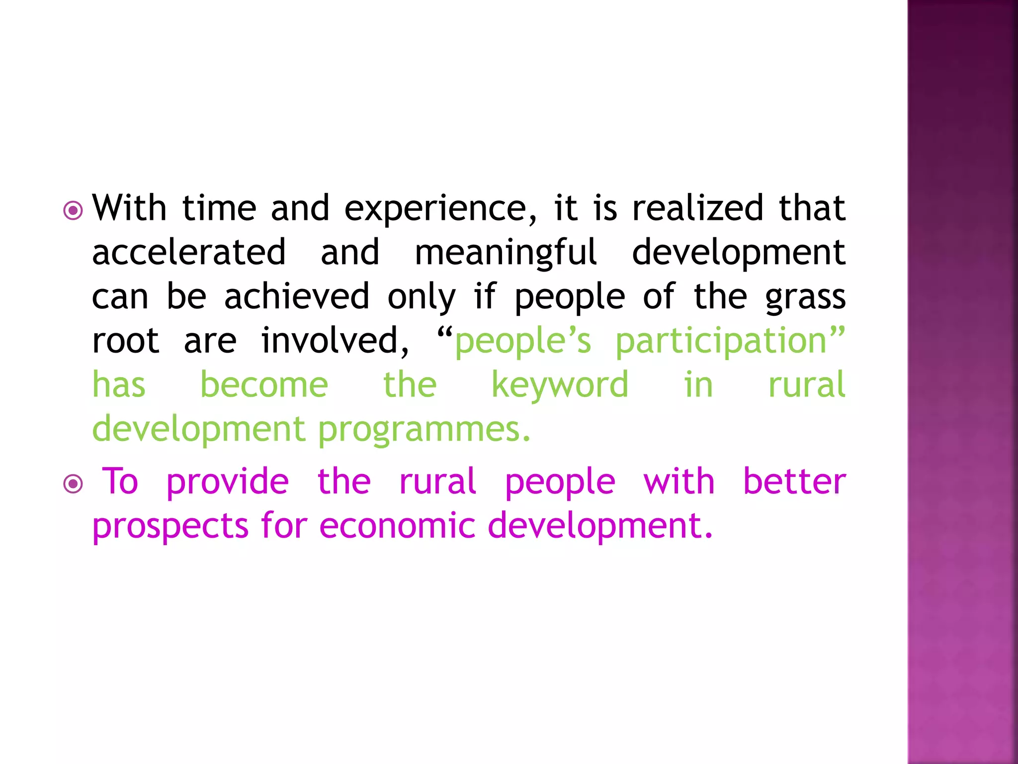 Rural Development Meaning, definition and concepts | PPTX