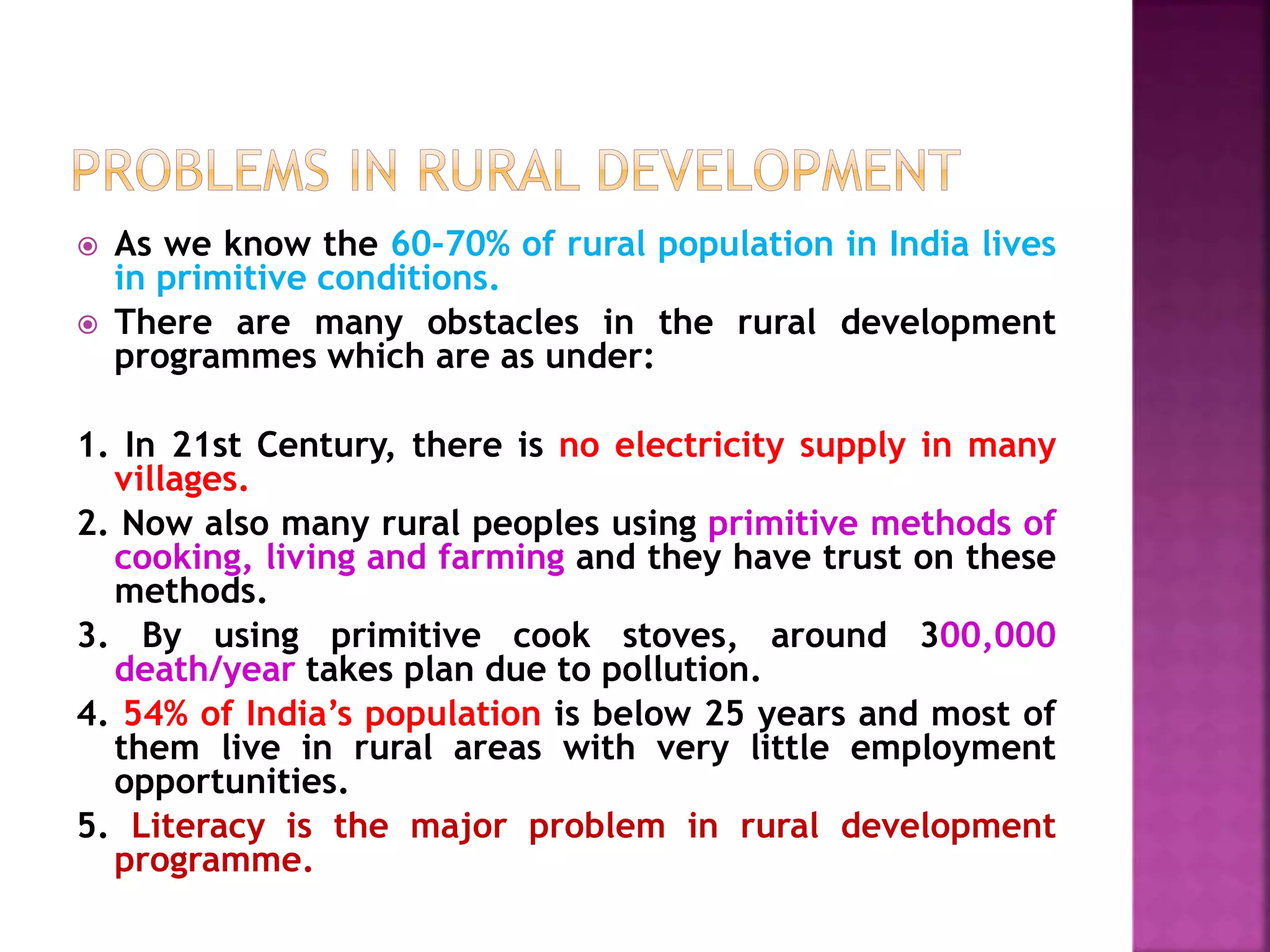 Rural Development Meaning, definition and concepts | PPTX