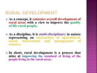 Rural Community Definition