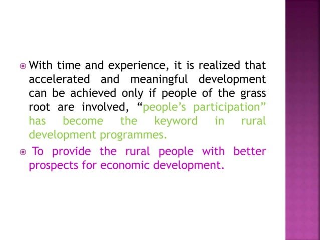 Rural Development Meaning, definition and concepts | PPTX