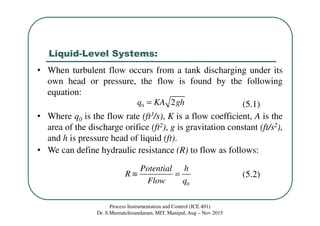 Class 7 mathematical modeling of liquid-level systems | PDF