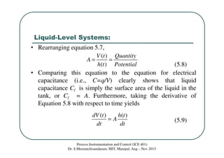 Class 7 mathematical modeling of liquid-level systems | PDF