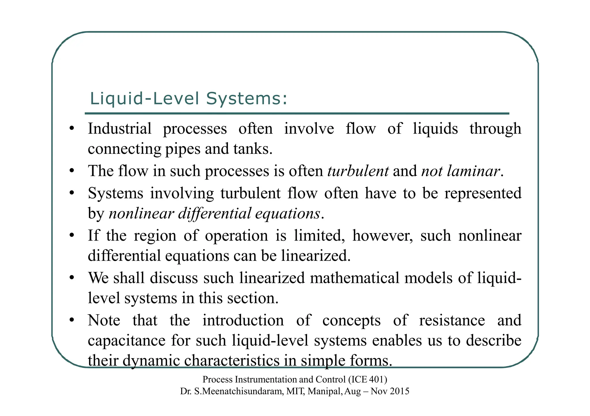 mathematical modeling of liquid-level systems | PPTX