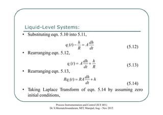 mathematical modeling of liquid-level systems | PPTX