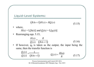 mathematical modeling of liquid-level systems | PPTX