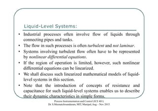 mathematical modeling of liquid-level systems | PPTX