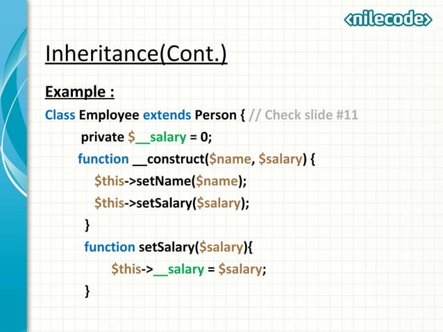 Class 7 - PHP Object Oriented Programming | PPT