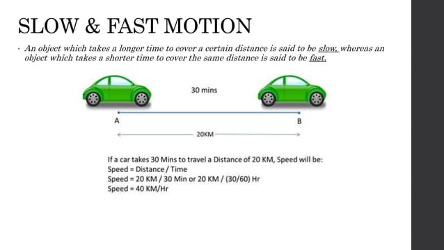 Class 7 13 time and motion ppt | PPTX | Physics | Science