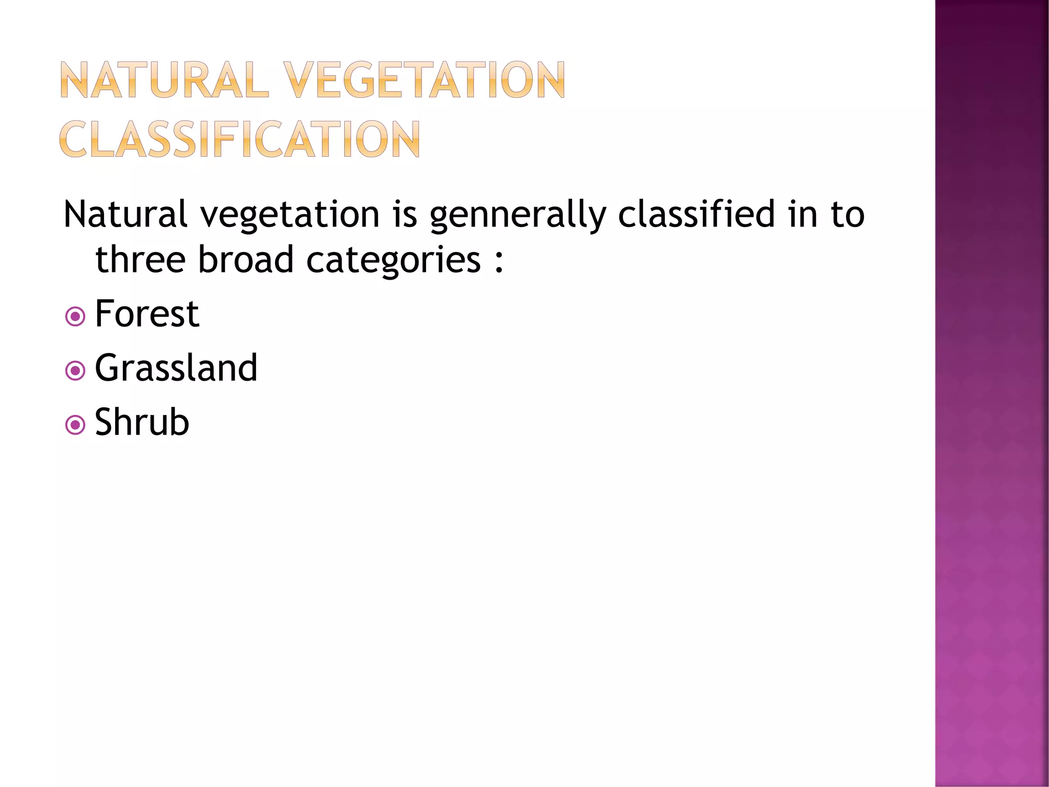 Class 7 chapter 6 , natural vegetation and wild life | PDF