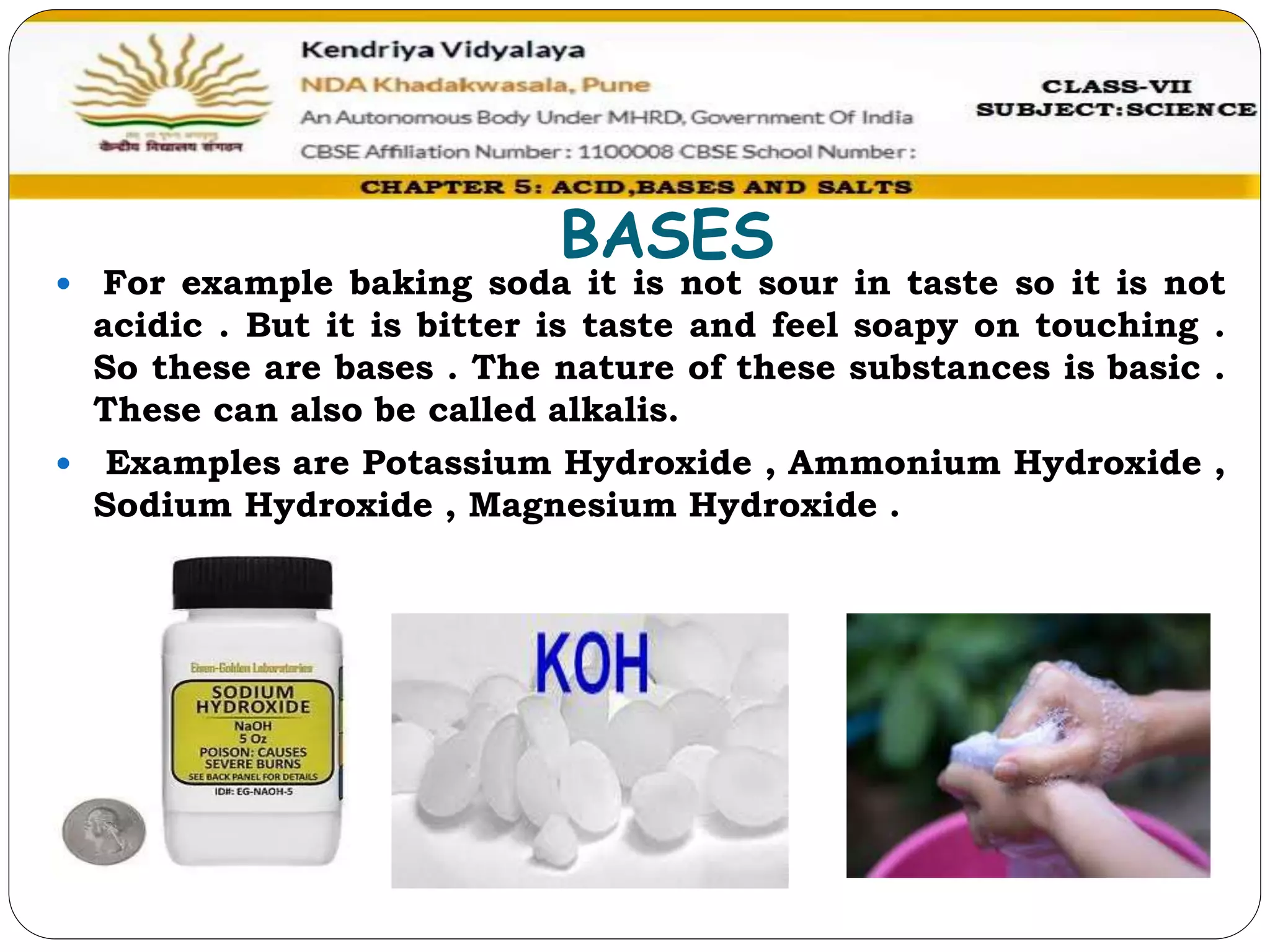 Class 7 chapter 5 Acids ,bases and salts ppt 1 | PPTX