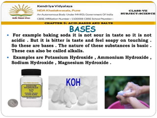 Class 7 chapter 5 Acids ,bases and salts ppt 1 | PPTX