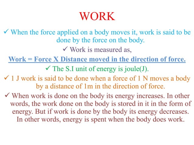 CLASS 7 ENERGY | PPTX | Chemistry | Science