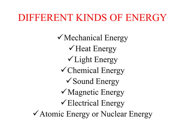 CLASS 7 ENERGY | PPTX | Chemistry | Science