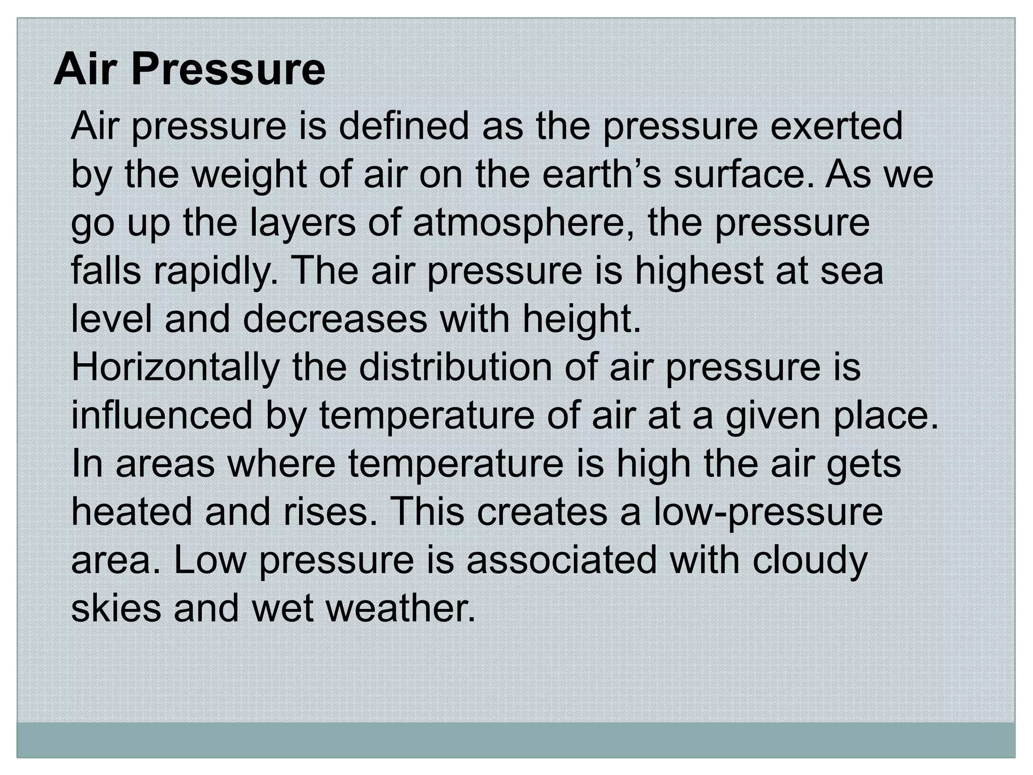 Class 7,lesson 4 air geog part 2 | PDF