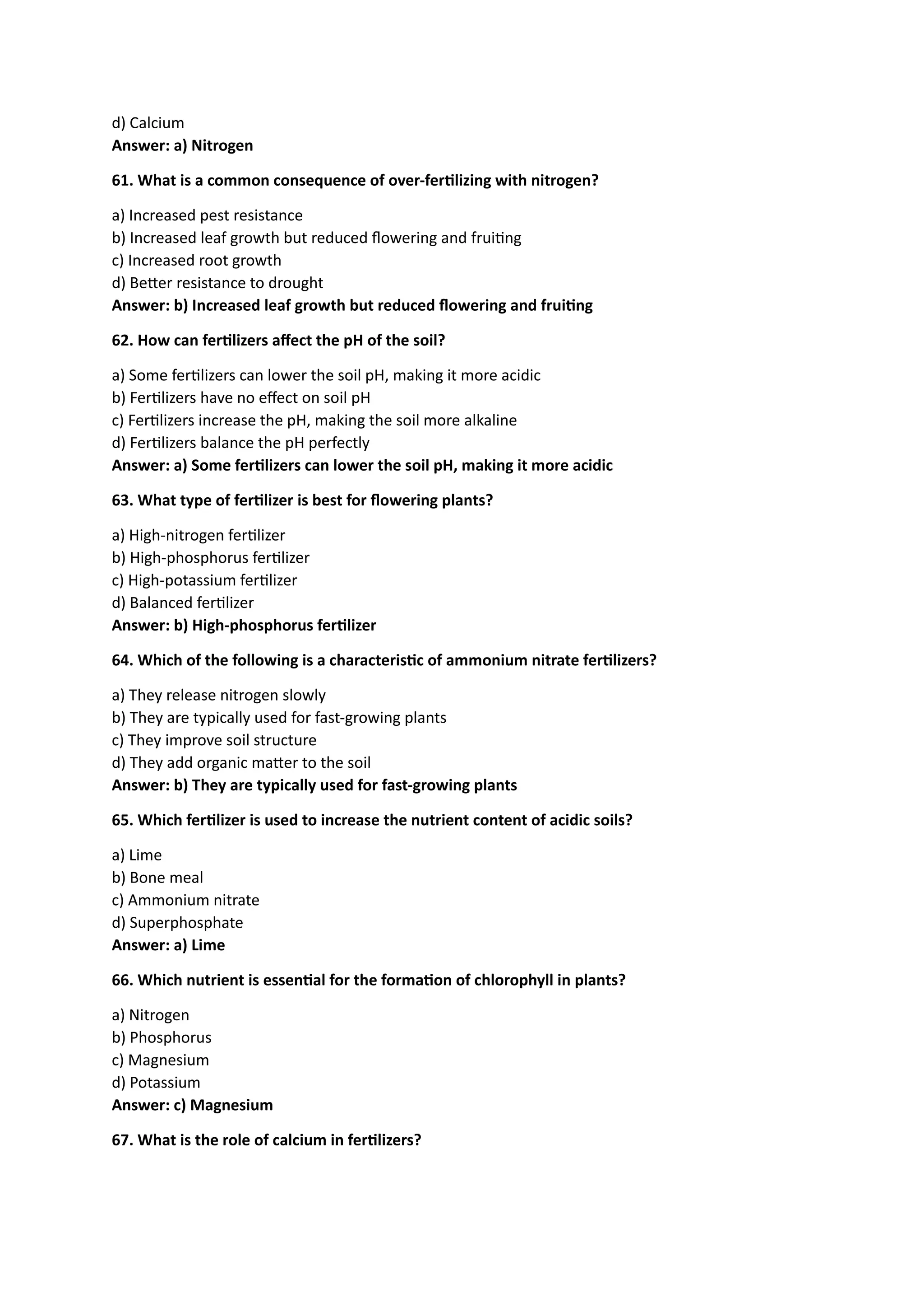 MCQS on manufacture of glass, Cement, Soap, Detergent and Fertilizers | PDF