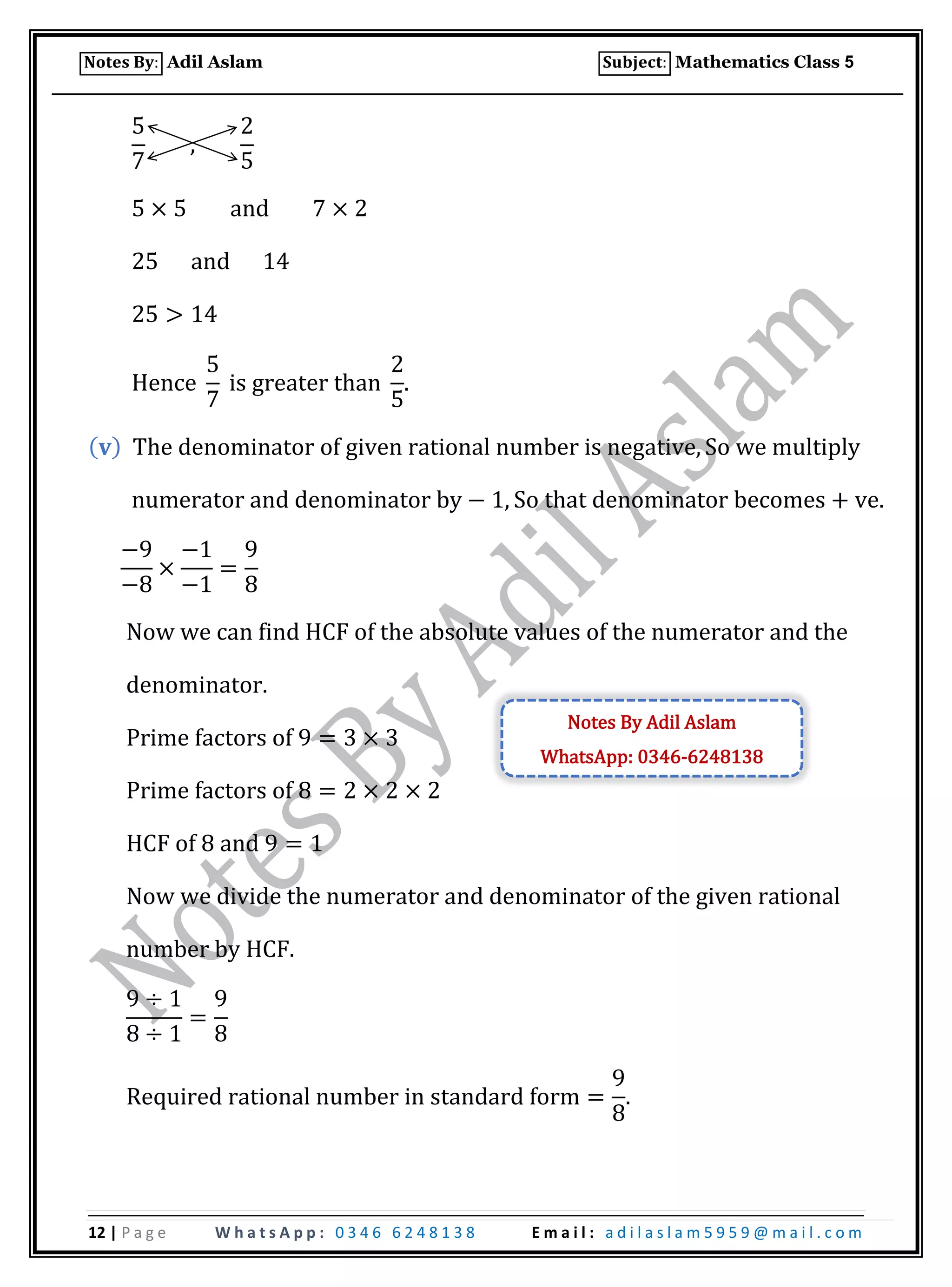 Countdown Maths Class 7 Chapter 2 Solution | PDF