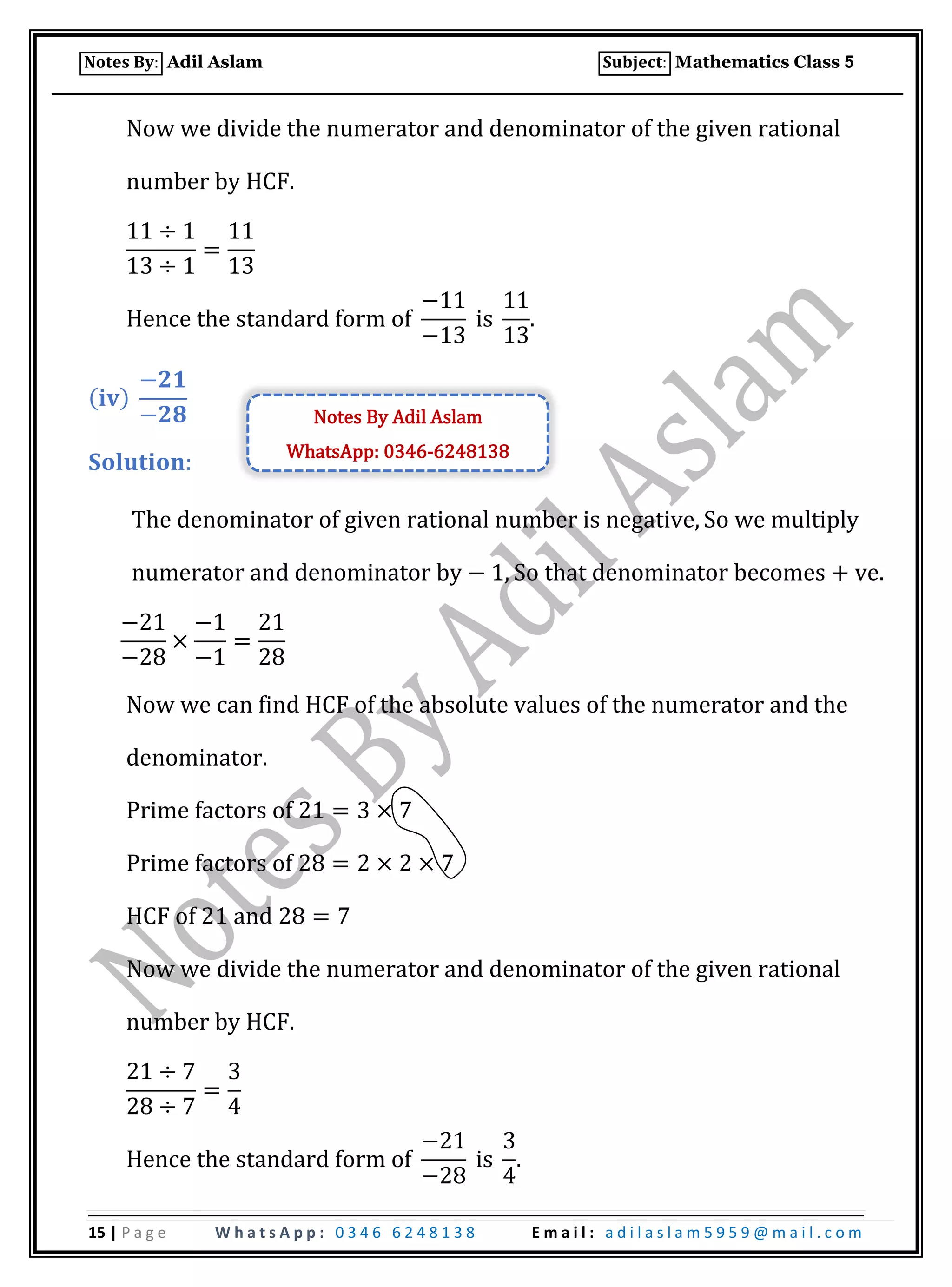 Countdown Maths Class 7 Chapter 2 Solution | PDF