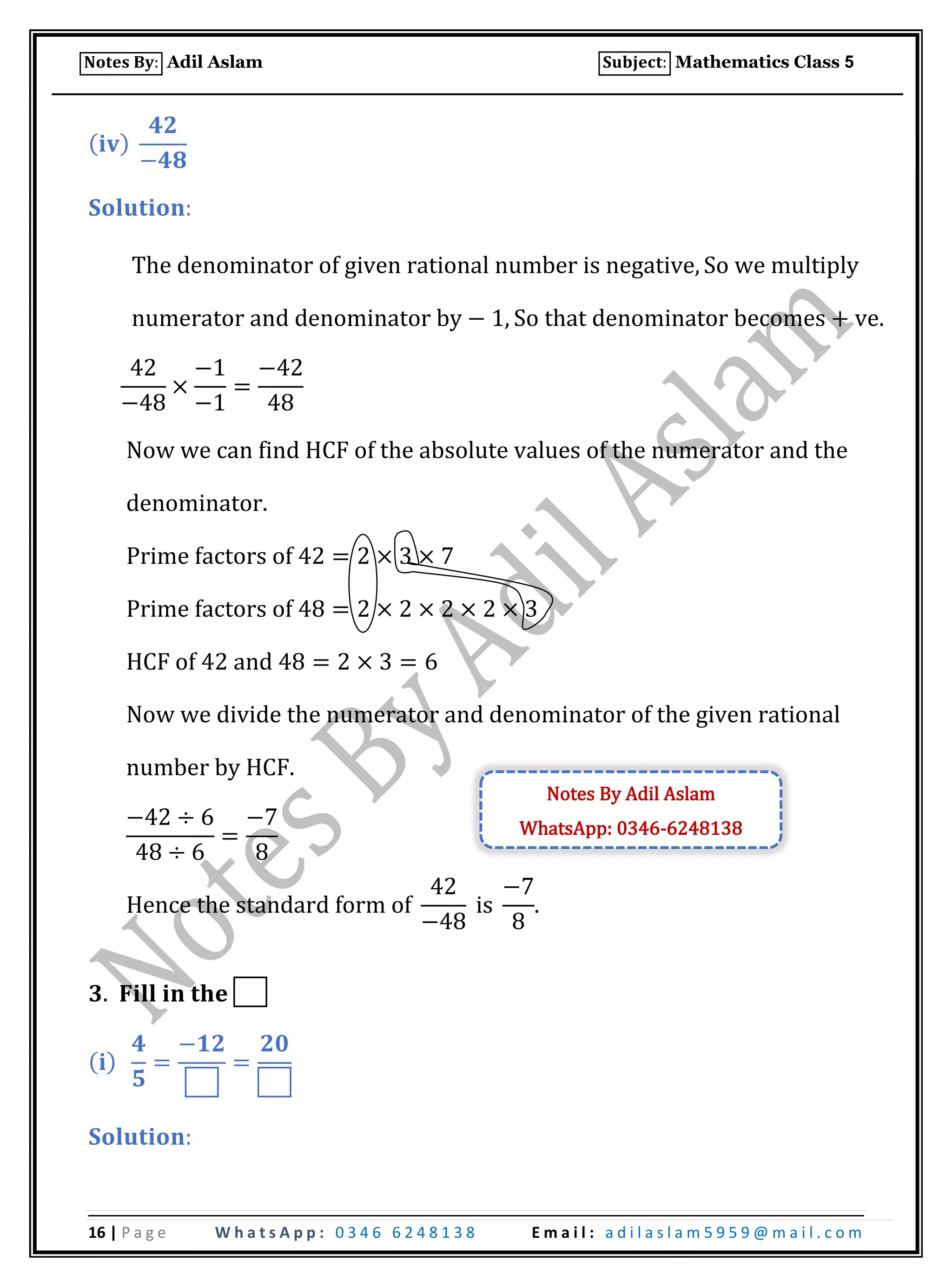 Countdown Maths Class 7 Chapter 2 Solution | PDF