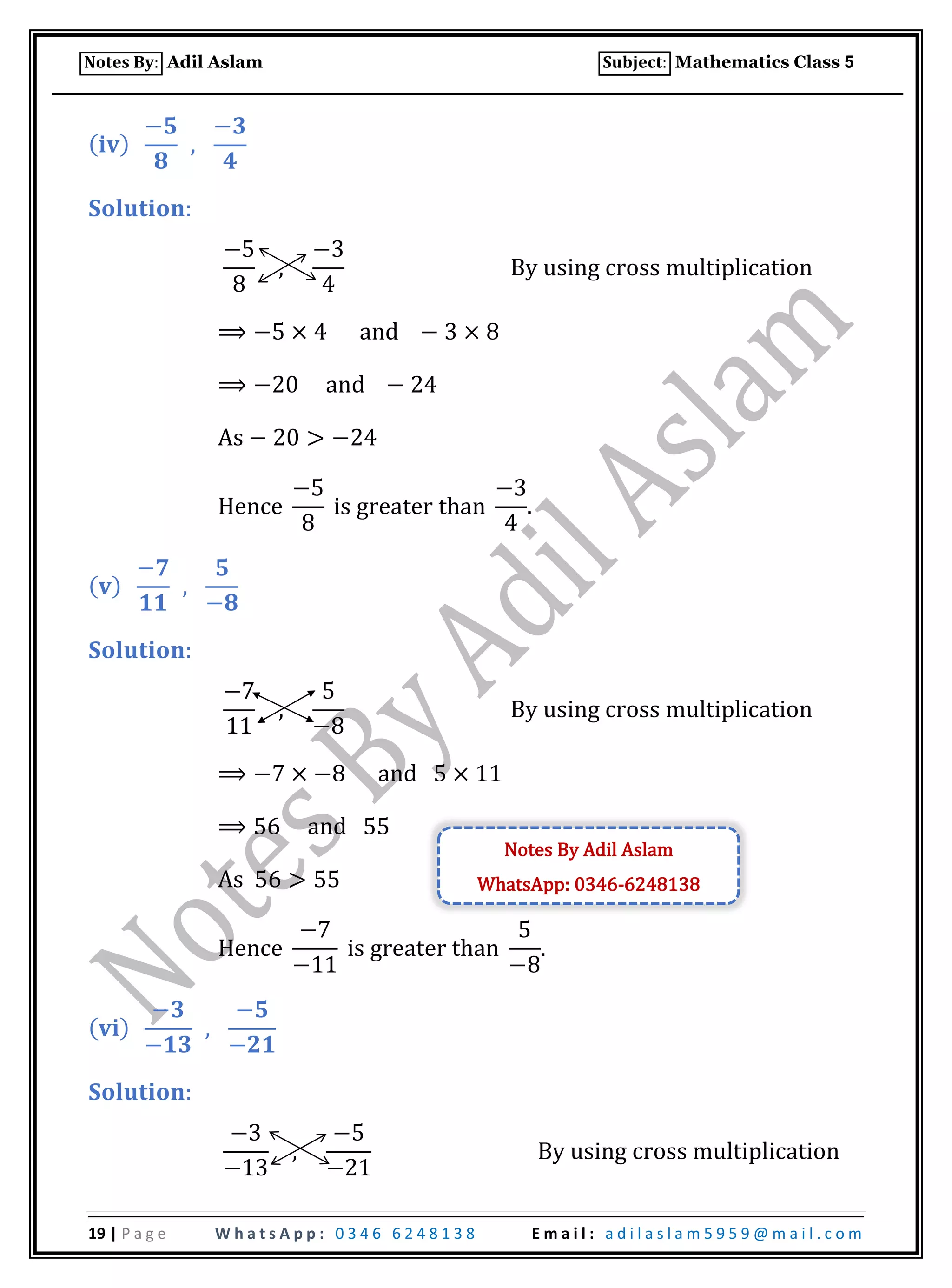 Countdown Maths Class 7 Chapter 2 Solution | PDF