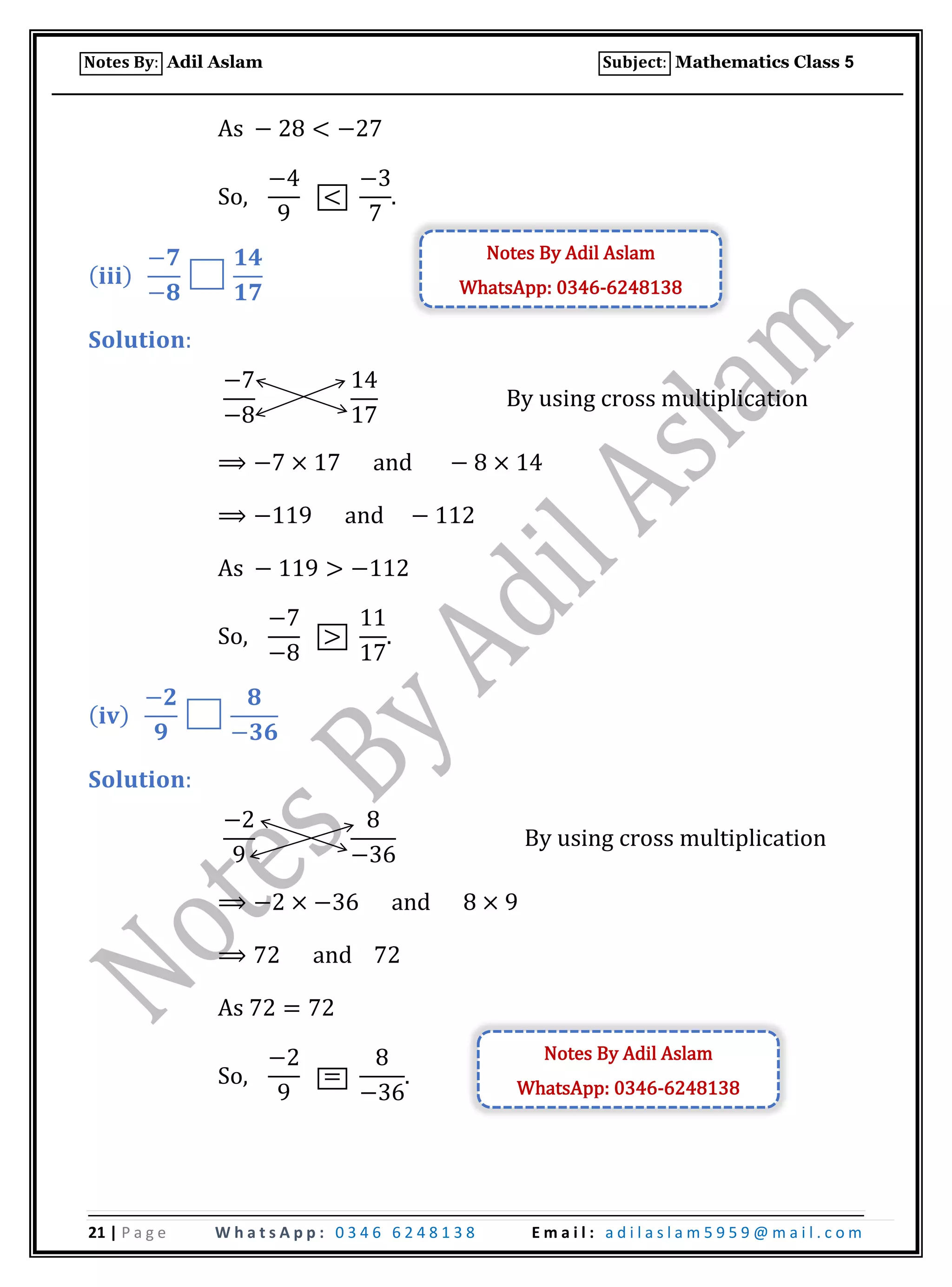 Countdown Maths Class 7 Chapter 2 Solution | PDF