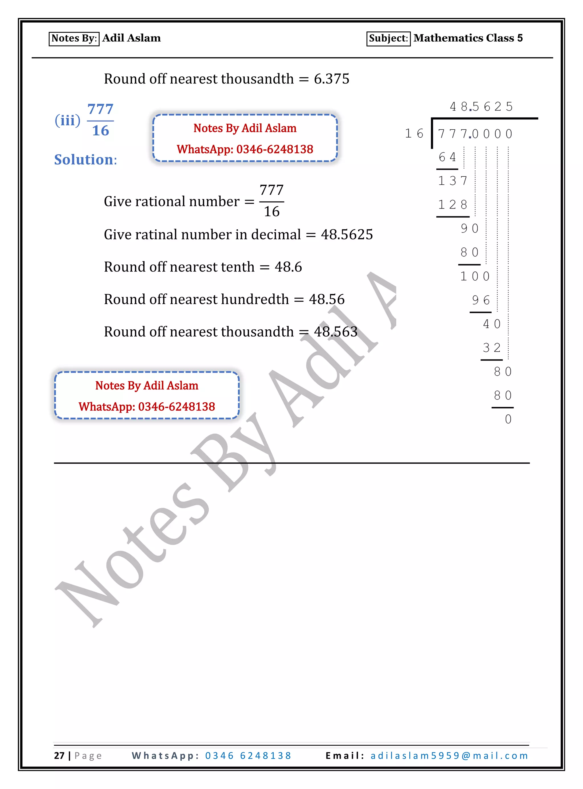 Countdown Maths Class 7 Chapter 2 Solution | PDF