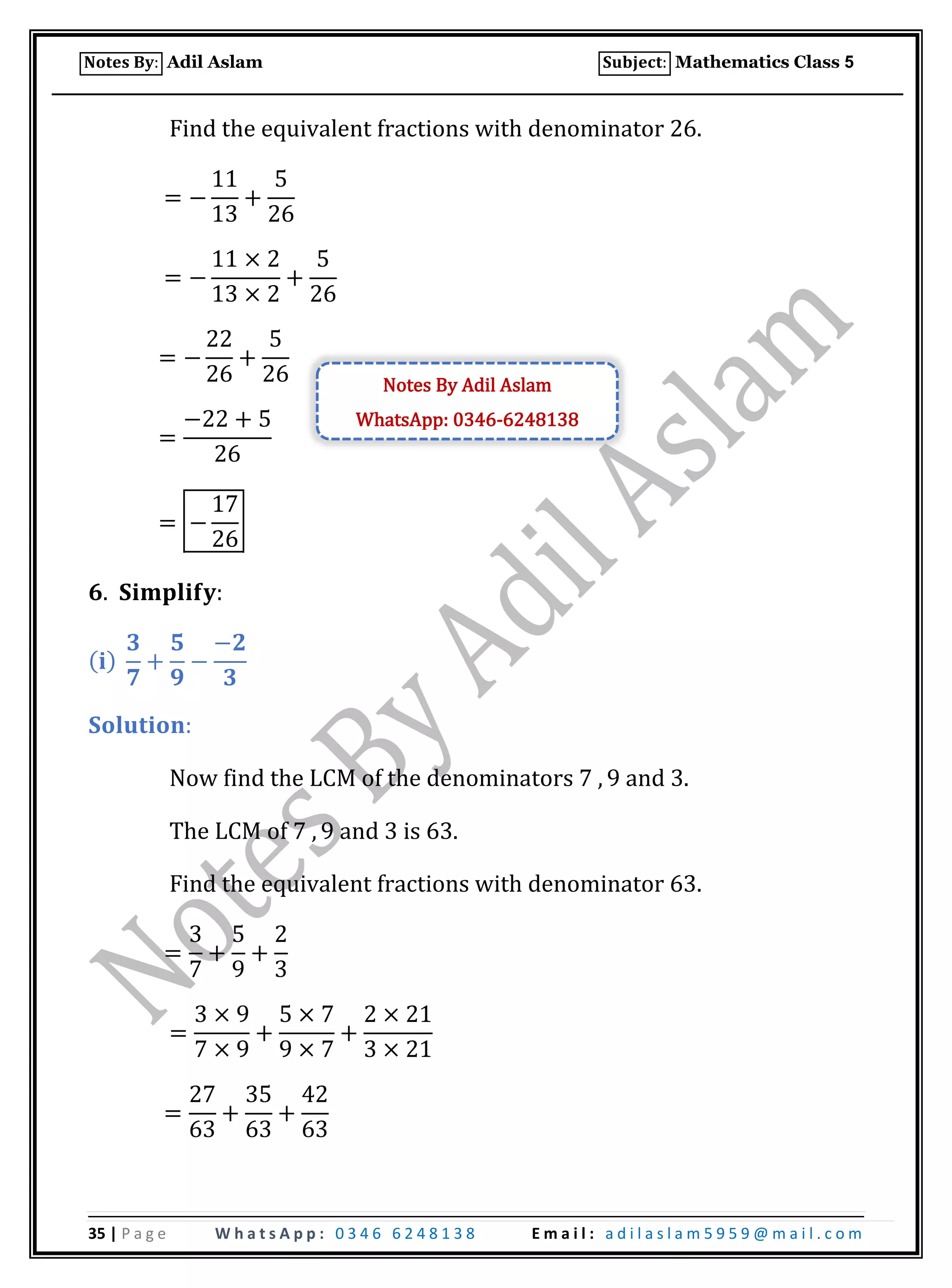 Countdown Maths Class 7 Chapter 2 Solution | PDF
