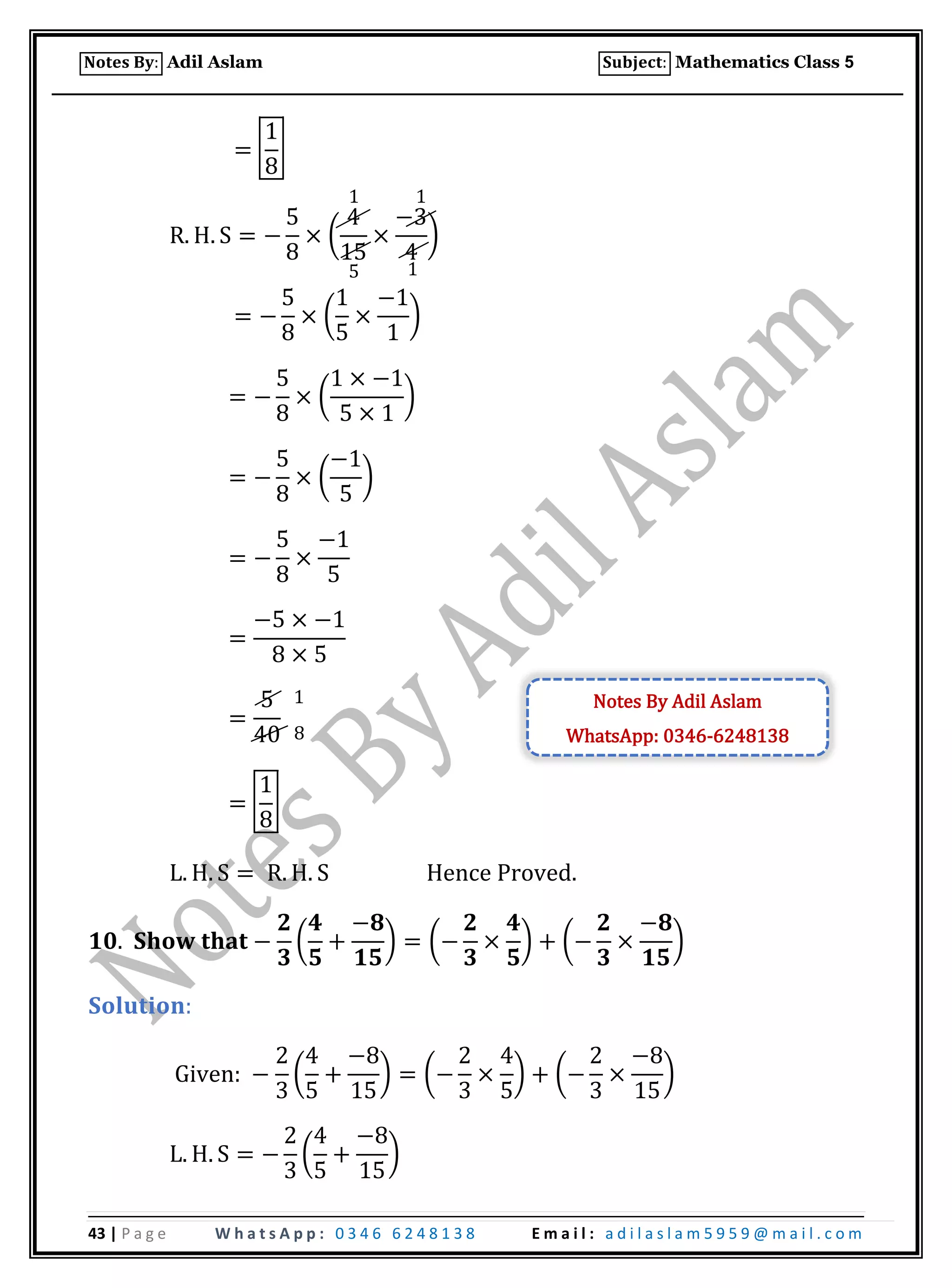 Countdown Maths Class 7 Chapter 2 Solution | PDF