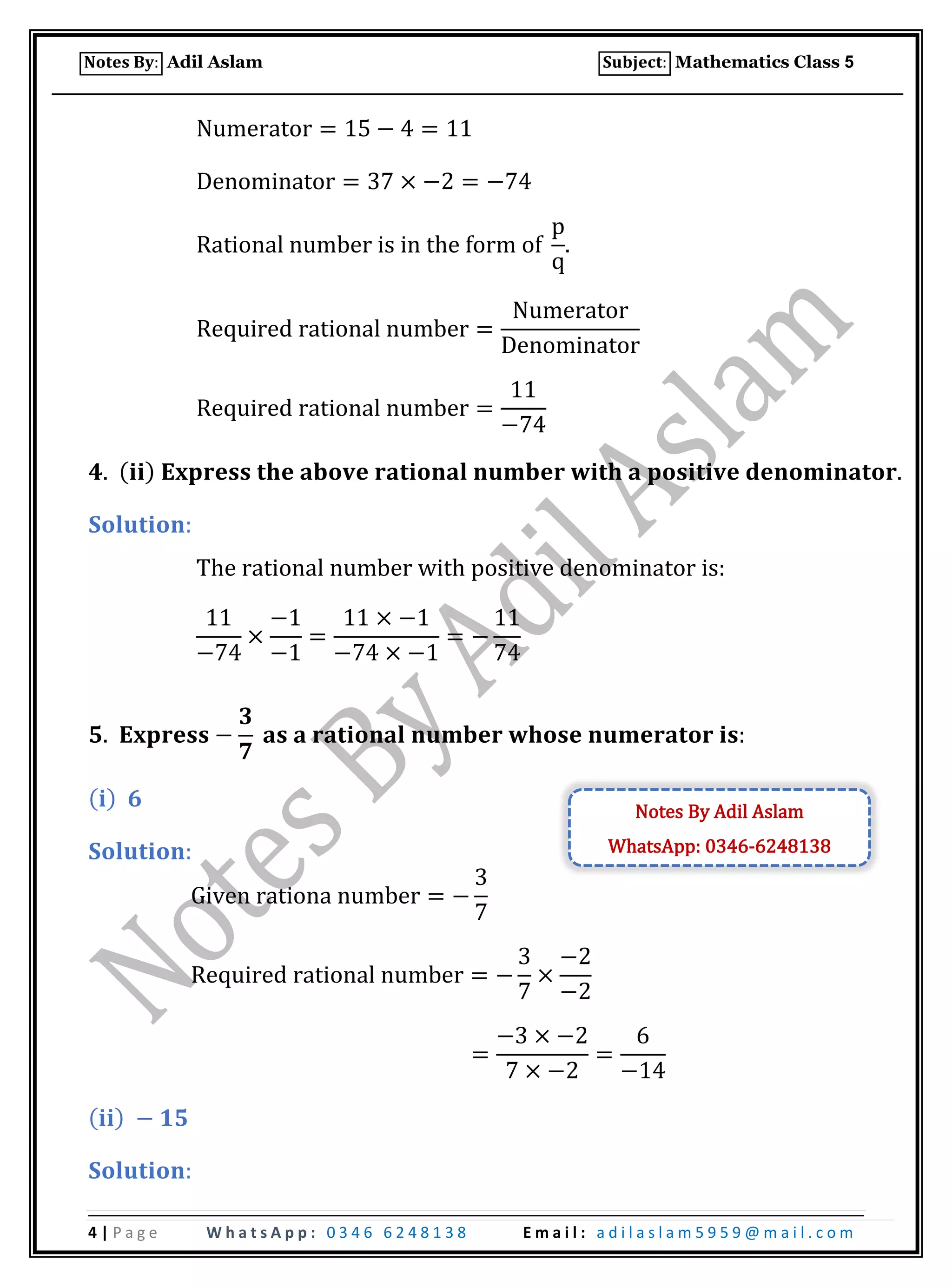 Countdown Maths Class 7 Chapter 2 Solution | PDF