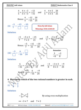 Countdown Maths Class 7 Chapter 2 Solution | PDF