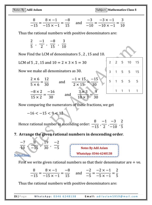 Countdown Maths Class 7 Chapter 2 Solution | PDF | Computing | Technology & Computing