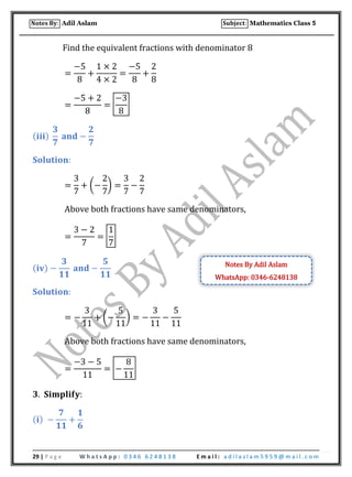 Countdown Maths Class 7 Chapter 2 Solution | PDF