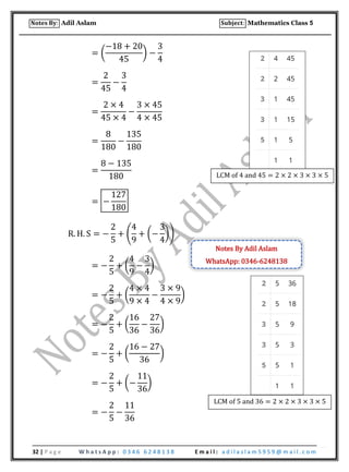 Countdown Maths Class 7 Chapter 2 Solution | PDF
